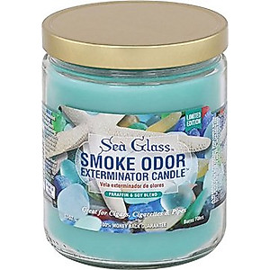 Smoke Odor Exterminator 13 oz jar candle, Sea Glass