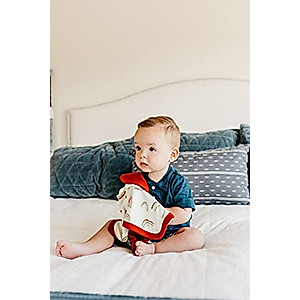 3-Layer Knit Security Blanket Set Sized 16" x 16" 2-Pack "Kona" by Copper Pearl