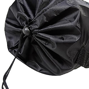 Roadoor Yoga Mat Bag for 1/2Inch Yoga Mat, Gym Fitness Yoga Blanket Carrying Drawstring Pouch Mesh Net with Adjustable Strap 1pcs Black