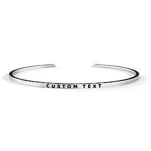 Roy Lopez Inspirational Cross Bracele Christian Gift for Women Inspirational Bracelet Bible Verse Jewelry Scripture Engraved Religious Cuff Bangle with your name Brooklyn