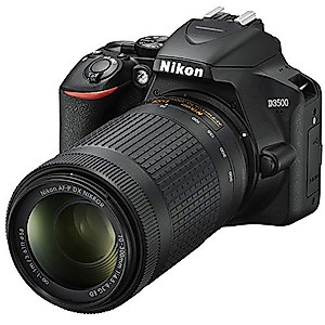 Nikon D3500 DSLR Camera with AF-P DX 18-55mm and 70-300mm Zoom Lens Bundle with 32GB Memory Card, Camera Bag and Accessories (13 Items)