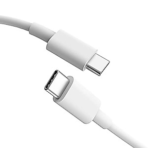 Earleen USB C to USB C Cable 3ft for Portable Power Bank with USB C Port, Type C Cable Fast Charging Compatible a Portable Power Bank with Type C Port, Samsung, MacBook Air/Pro iPad/iPad Pro, White