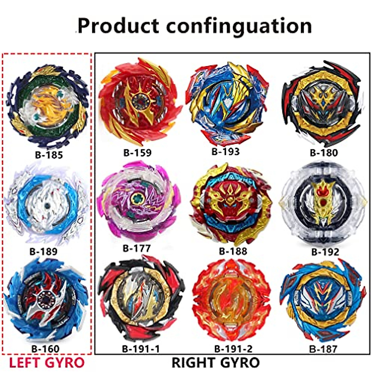 ASVEXKW Bey Battling Gyro Top Burst Blade Toy Great Birthday Gift Present for Children Kids Boys Ages 6 8 10 12+ Combat Battling Game Set 12 Spinning with 1 Battling Top Stadium 4 Launchers