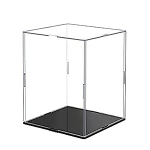 Clear Acrylic Display Case Box ，Versatile Collectibles Display Dustproof Showcase with Thickening Base，for Display Action Figures Home Storage Organizing Toys (8x8x12 inch/20x20x30cm)