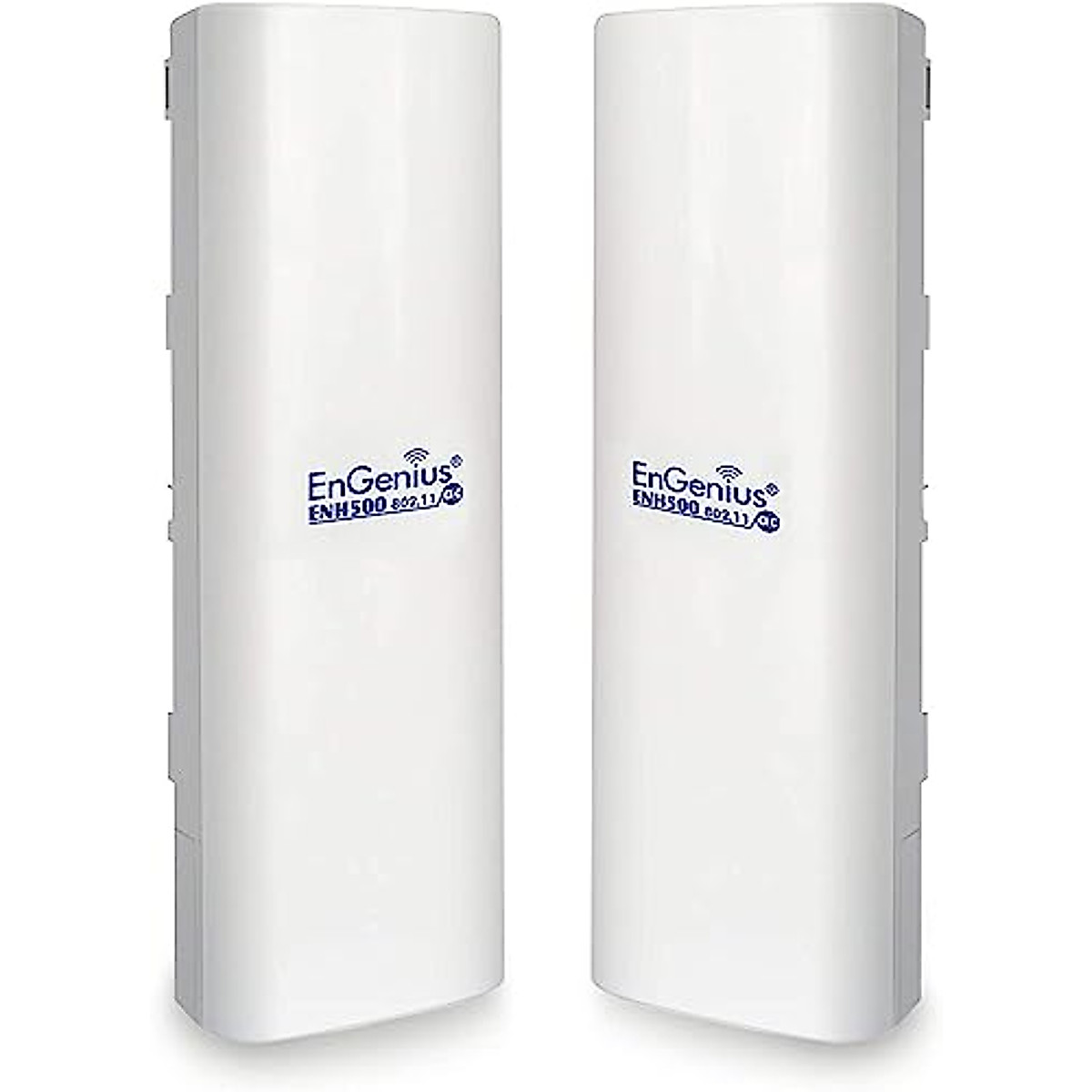 EnGenius Outdoor 5GHz 867mbps WiFi 5 CPE/Client Bridge, 27dBm Transmit Power, 16 dBi High-Gain Antenna Extend Network up to 5 Miles, PTP/PTMP, IP55 housing, TAA& NDAA Compliant, 2-Pack [ENH500v3 KIT]