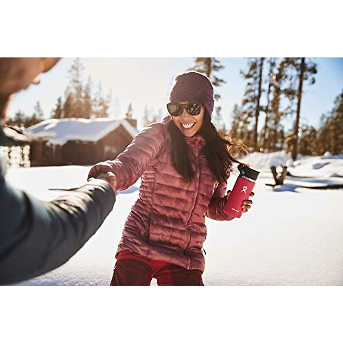 Hydro Flask Wide Mouth Flex Sip Lid Bottle - Stainless Steel Reusable Water Bottle - Vacuum Insulated, Dishwasher Safe, BPA-Free, Non-Toxic