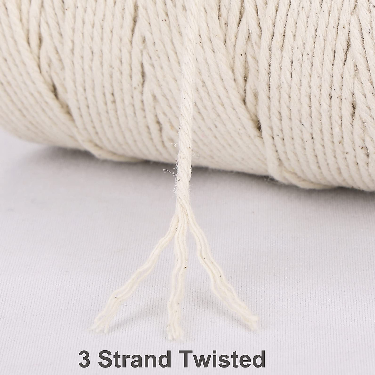 XKDOUS 476ft Butchers Twine, 100% Cotton Food Safe Cooking Twine Kitchen Twine String, 2mm Natural White Butcher Twine for Meat and Roasting, Trussing Poultry, Bakes Twine & Crafting