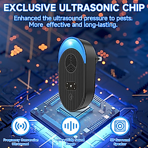 Ultrasonic Pest & Mouse Repeller 6 Packs, 2024 Ugraded Indoor Pest Control, Ultrasonic Pest Repellent, Indoor Pest Control for Home, Kitchen, Office, Hotel, Warehouse