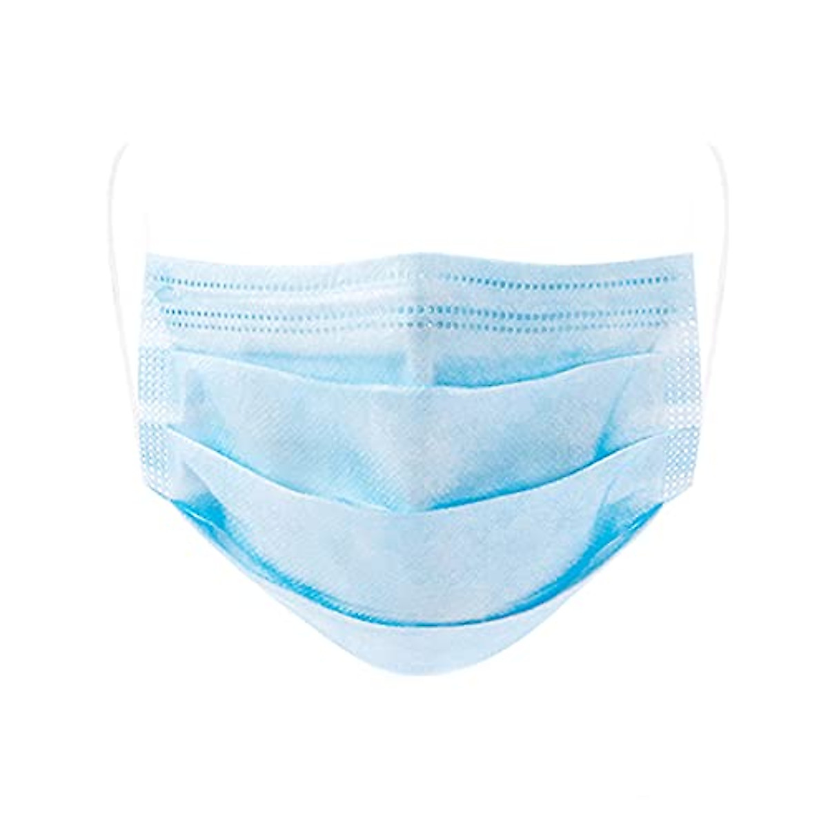 2,000pcs Disposable Face Masks- 3 Ply Breathable Mask For Adults (40 Packs of 50)