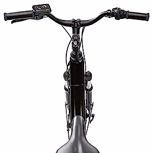 Schwinn Kettle Valley Adult Electric Bike, 18.5-Inch Aluminum Frame, 7 Speed, 700c Wheels, 375Wh Battery, Gloss Black