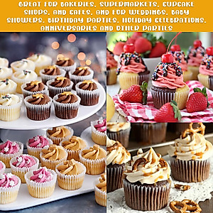 LISHINE 40 Pack Cupcake Containers 6 Count Cupcake Boxes Bulk Disposable Cupcake Carrier Plastic Cupcake Holder with Lid Clear Cupcake Plastic Cupcake Trays for Transporting