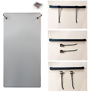 Drsyffsup Yoga Mat Holder Wall Mount for Hanging Yoga Pad，Holds 20 Sheets，Home Gym Yoga Mat Metal Holder for Exercise Accessories Foam Roller Straps Bands (Size : 23.6inch(60cm))