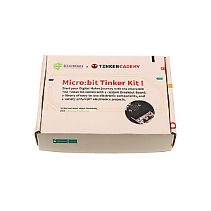 ELECFREAKS microbit Tinker Kit for Kid Micro:bit Sensor Starter Kit with 35 Projects, DIY Programming STEM kit with Basic Coding Electronics Modules and Wiki Tutorial(Without Micro:bit)