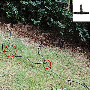 1/4 Drip Irrigation Fittings Kit 115 Piece Set, 1/4 Inch Water Hose Connectors- 40 Couplings,30 Tees, 20 Elbows,15 4-Way Coupling, 10 End Plugs -Barbed Connectors for Garden Lawn Systems (115P-Set)