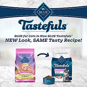 Blue Buffalo Tastefuls Sensitive Stomach Natural Adult Dry Cat Food, Chicken 7lb bag