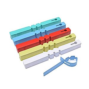 500 Pcs Wrap Around Adjustable Plant Tree Hanging Tags, Plastic Nursery Garden Waterproof Labels, Large Writing Surface (20x2cm, 5 Colors)