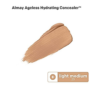 Almay Anti-Aging Concealer, Face Makeup with Hyaluronic Acid, Niacinamide, Vitamin C & E, Hypoallergenic, -Fragrance Free, 020 Light Medium, 0.37 Fl Oz (Pack of 1)