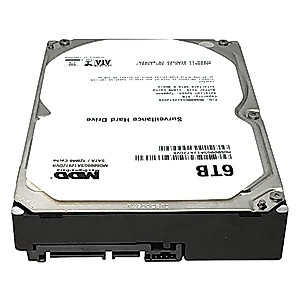 MaxDigitalData 6TB 7200RPM 128MB Cache SATA 6.0Gb/s 3.5" Internal Hard Drive for Surveillance (MD6000GSA12872DVR) - 3 Years Warranty
