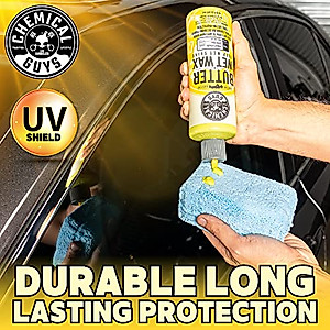 Chemical Guys WAC_201_16 Butter Wet Wax, Deep Wet Shine for Cars, Trucks, SUVs, RVs & More, 16 fl oz, Banana Scent