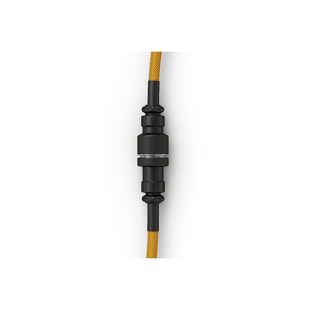 Glorious Coiled Keyboard Cable – Coiled USB C Cable Artisan Braided Cables for Mechanical Gaming Keyboard Coiled Cable - Custom Keyboard Cable (Glorious Gold)