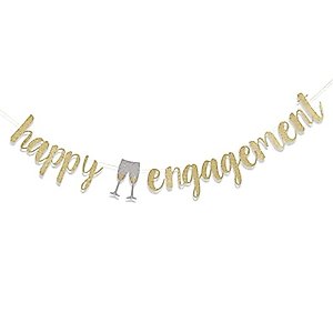 Happy Engagement Banner - Engagement Party Decorations Sign,engaged Party Decoration,wedding Engagement Banners, Wedding Shower Bride to Be Decorations,
