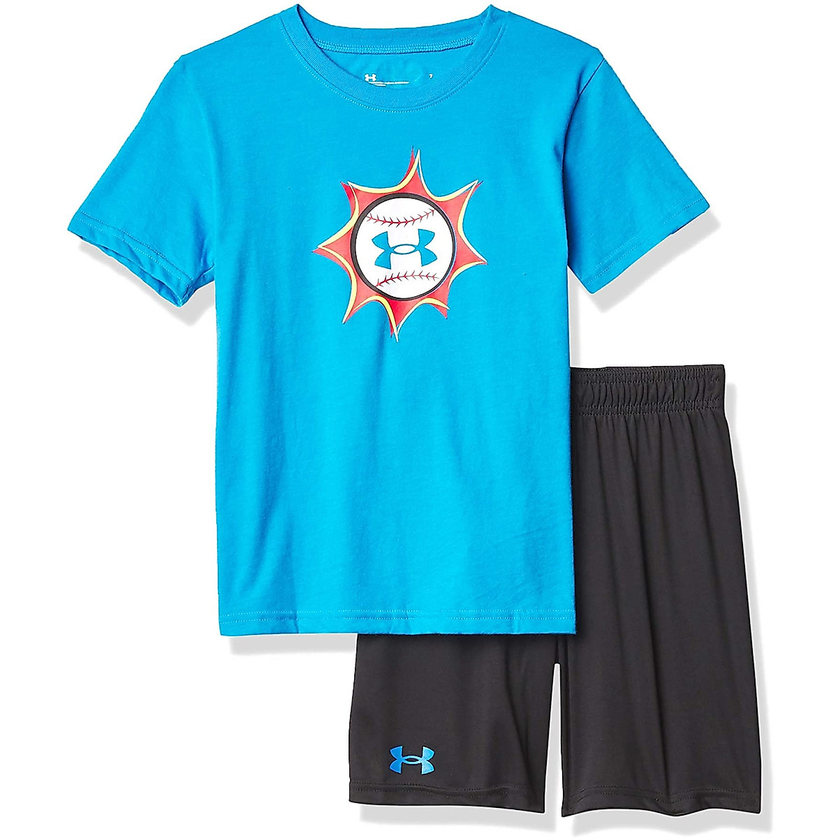 Under Armour Boy Shorts, Blue Circuit S21, 6