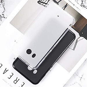 Shantime HTC U11 Case, Scratch Resistant Soft TPU Back Cover Shockproof Silicone Gel Rubber Bumper Anti-Fingerprints Full-Body Protective Case Cover for HTC U11 (White)