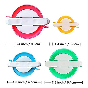 Ayasee Pompom Maker, 4 Sizes Pom pom Makers for Fluff Ball Weaver Needle Craft DIY Wool Knitting Craft Tool Set Decoration +1PS Scissors (5)