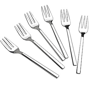Doryh Stainless Steel Tasting Appetizer Forks, 6.1 Inches, 12 Pieces