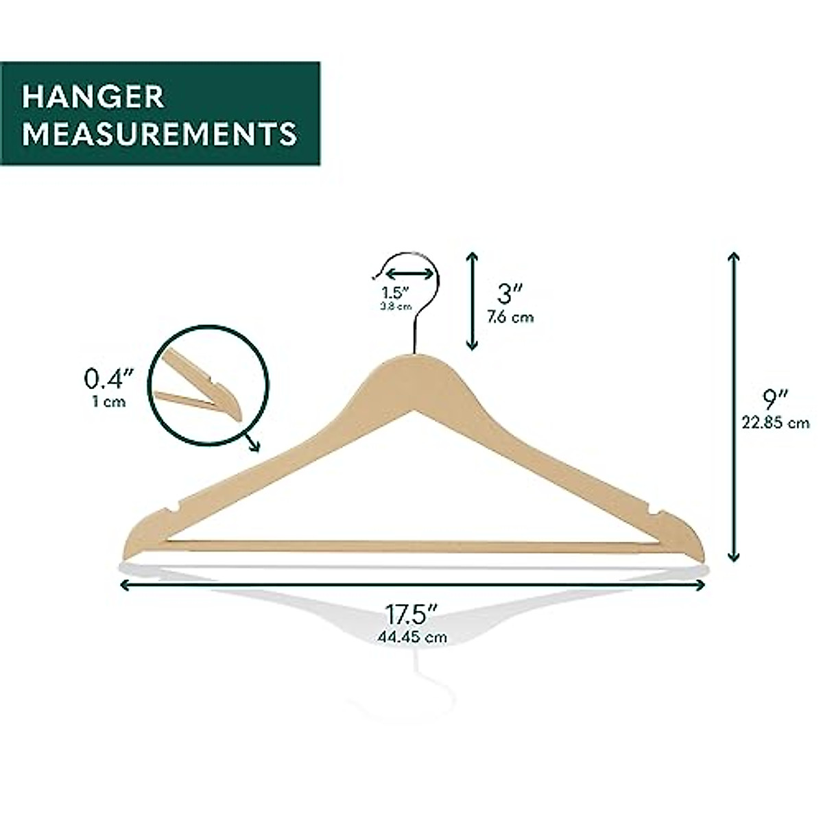 Simply Green ECO-Friendly 10 Pack Hangers Made from Recycled Materials. Thin, Light and Durable. Gentle Curves for Wrinkle Prevention, Holds up to 10.5 lbs, 360-Degree Rotating Hook
