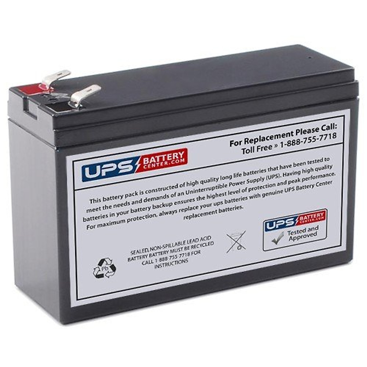 UPSBatteryCenter® Compatible Battery Replacement for APC Back-UPS 650VA BN650M1