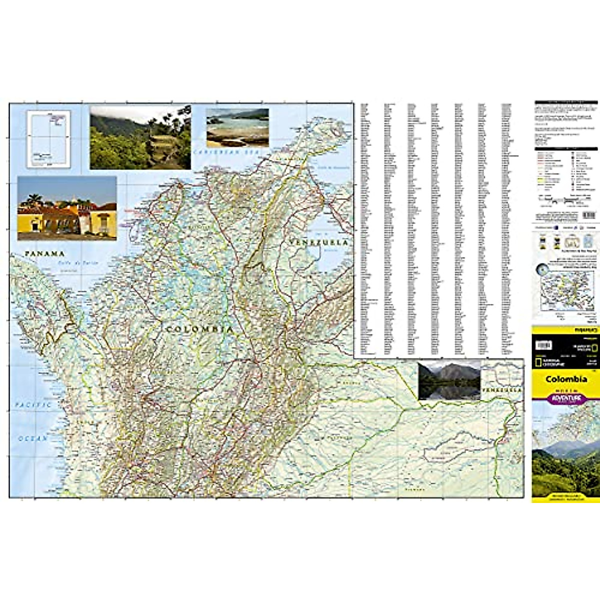 Colombia Map (National Geographic Adventure Map, 3405)