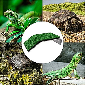 HIERYAN Turtle Basking Platform, Tortoise Ramp Reptile Tank Ladder Resting Terrace, Tortoise Ramp Reptile Ladder Resting Terrace Fish Tank Aquarium Turtle Dock Floating Décor