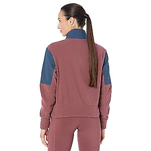 Adidas Women's Fleece Colorblock 1/4 Zip Golf Pullover Cardinal S
