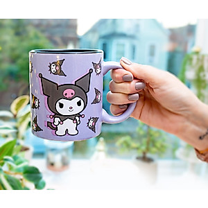Toynk Sanrio Hello kitty and friends Kuromi Purple Ceramic Mug | Holds 20 Ounces