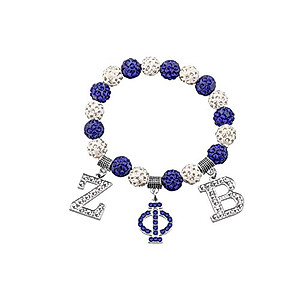 CENWA ZPB Dove Bracelet 1920 Greek Sorority Jewelry Gift for Finer Women(ZPB beads- Br)