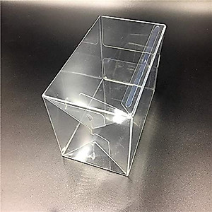 PUDXLRE VERSAINSECT oose Clear Plastic Strong Pop Protectors Compatible with 4-inch Funko Pop Figures, Crystal Clear, Auto-Locking Tab and Heavy Duty Acid Free w/Protective Film (20 Pack)