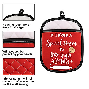 Teacher Appreciation Gift It Takes A Special Person to Bake Smart Cookies Oven Pot Holder with Pocket for Teacher (Person Bake Cookie)