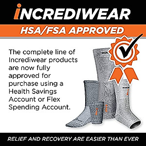 Incrediwear Knee Sleeve – Knee Braces for Knee Pain, Joint Pain Relief, Swelling, Inflammation Relief, and Circulation, Knee Support for Women and Men, Fits 14”-16” Above Kneecap (Black, Large)