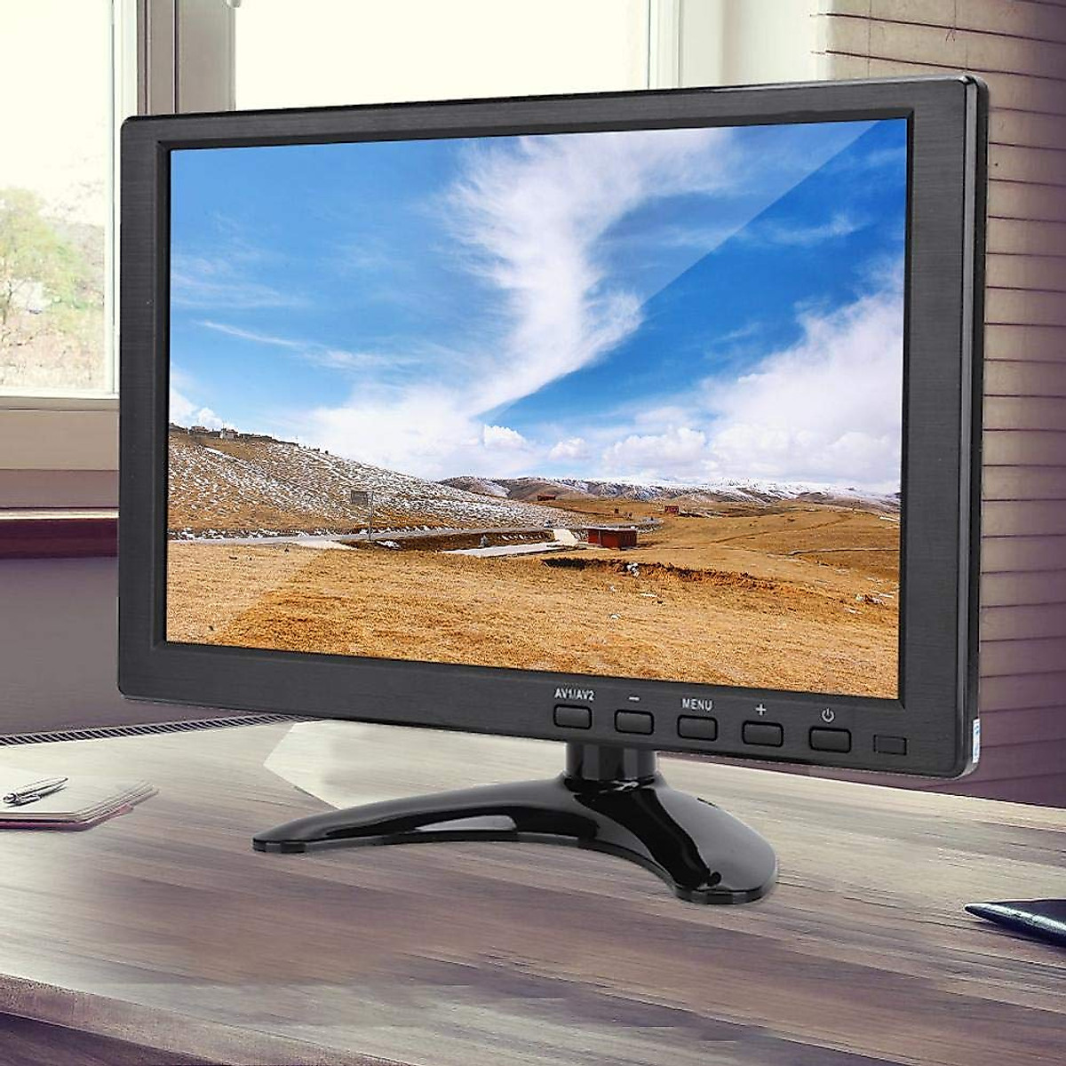 Voluxe LCD Monitor 10 1In Convenient 1080P Display for Desktop Computer U S regulations