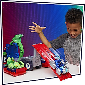 PJ Masks Toys PJ Launching Seeker Car Playset with Sounds, 2-in-1 Vehicle and Car Launcher, Preschool Toys for 3 Year Old Boys and Girls and Up