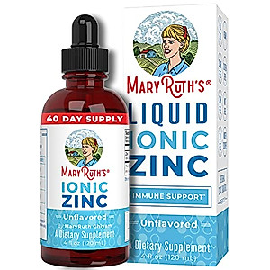 Zinc Supplements for Immune Support | Ionic Zinc for Kids & Adults | Liquid Zinc Supplement | 40 Day Supply | Zinc Sulfate | Skin Care Supplement | Vegan | Non-GMO | Gluten Free | 40 Servings