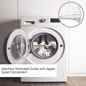 Truwelby Changing Pad, Waterproof Bamboo Cover Contour Diaper Changing Pad for Dresser Top, Baby Changing Table Pad Cover Hypoallergenic Washable