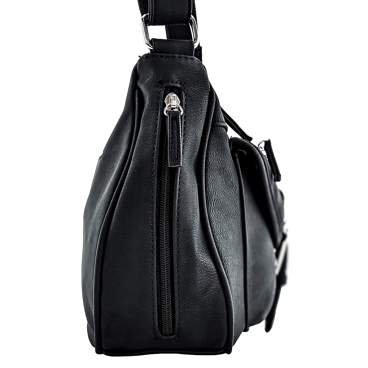 Purse King Pistol Concealed Carry Handbag (Black)