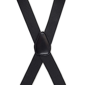 Dockers Men's Solid Suspender ,Black,