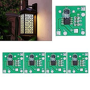 5pcs Solar Lamp String Controller Module, 9012 1.2V Solar Controller Board Lithium Battery Charging Controller Circuit Board, Electronic Components