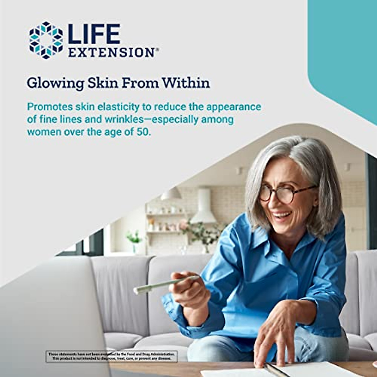 Life Extension Hair, Skin & Nails Collagen Plus Formula - Promotes Collagen & Keratin Health - with Niacin, Vitamin B6, Biotin, Calcium & Zinc - Non-GMO – 120 Count(Pack of 1)