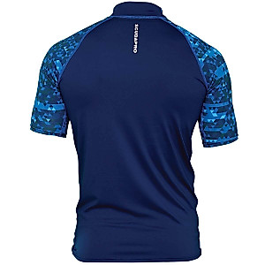 SCUBAPRO Men's UPF50 Short-Sleeve Rash Guard, 2XL, Aegean