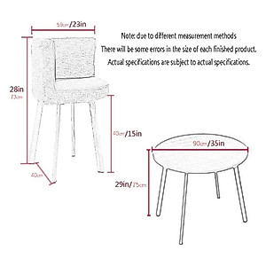 Office Conference Table Small Meeting Room Table, Office Reception Round Table Simple Kitchen Dining Table 90cm1 Table 4 Chairs Living Room Table and Chair Combination Home Bedroom ( Color : Yellow )