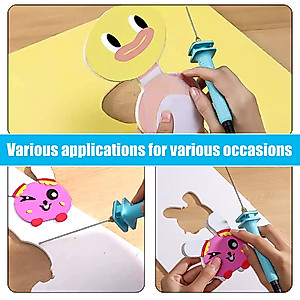 Foam Cutter Electric Hot Wire Foam Cutter Kit Foam Cutting Pen Set 30W 10cm Styrofoam Cutting Pen With Power Adaptor Electric Cutting Machine Pen Tools Kit For Art Making Foam Carving